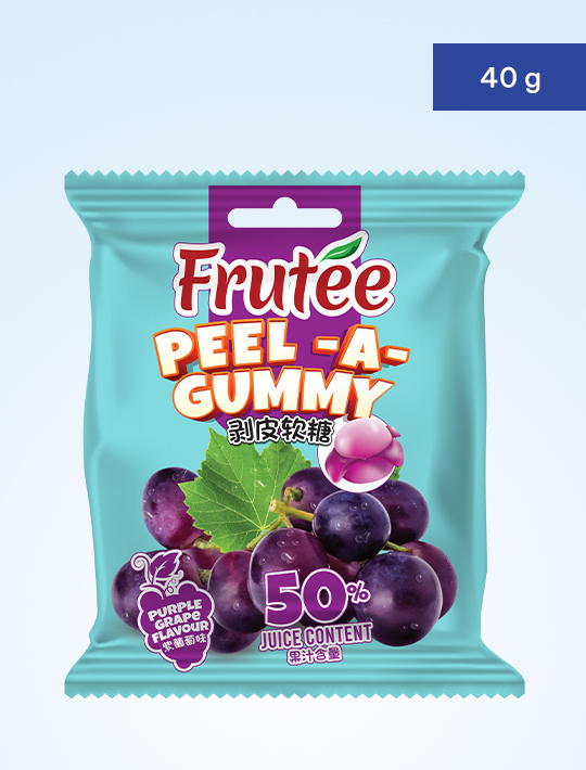 Snack & Candies : Frutee Peel-A-Gummy Purple Grape Flavour